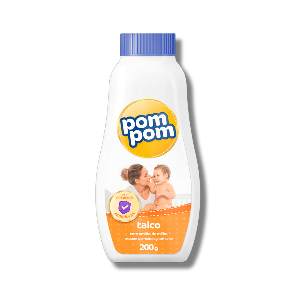 Talco Pom Pom 200gr - JN Fraldas