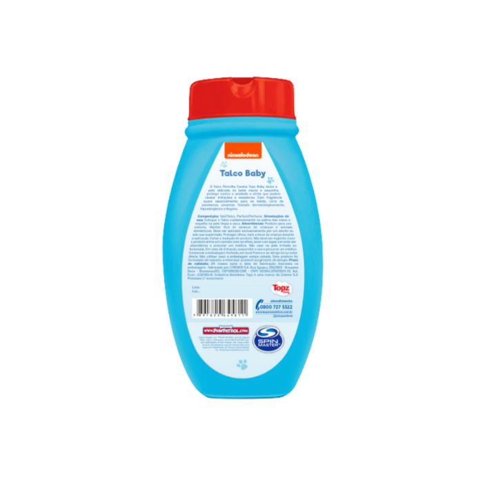 Talco Patrulha Canina Topz Baby 200gr - JN Fraldas