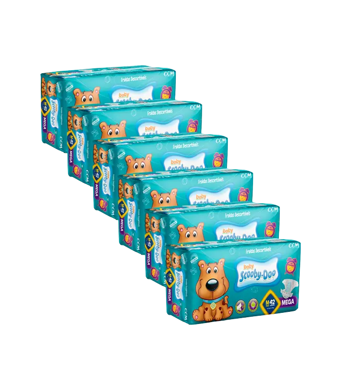 Fralda Scooby Doo Mega Fardo com 6 Pacotes - JN Fraldas