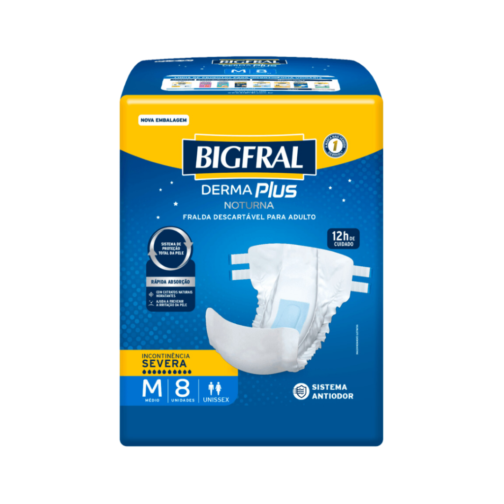 Fralda Adulto Bigfral Derma Plus Econômica - JN Fraldas