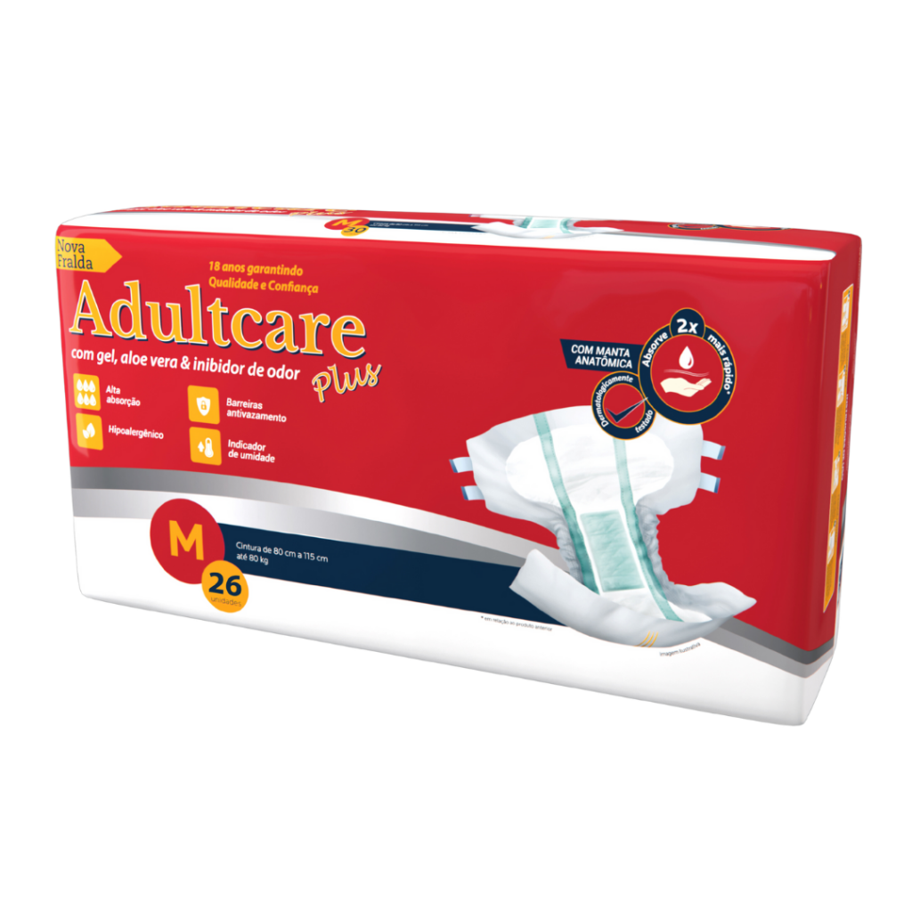 Fralda Adulto Adultcare Plus Econômica - JN Fraldas