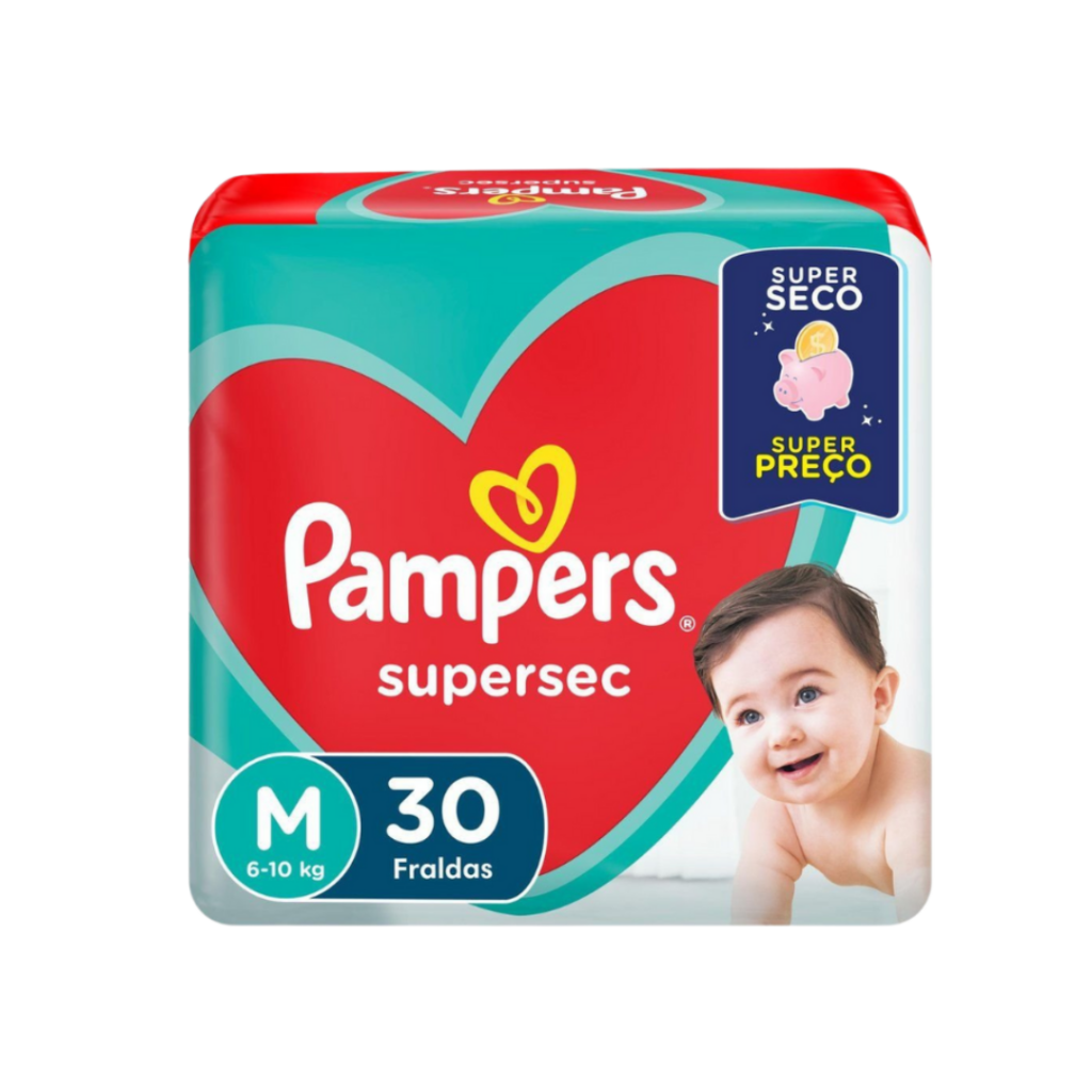 Fralda Pampers Supersec Pacotão – JN Fraldas