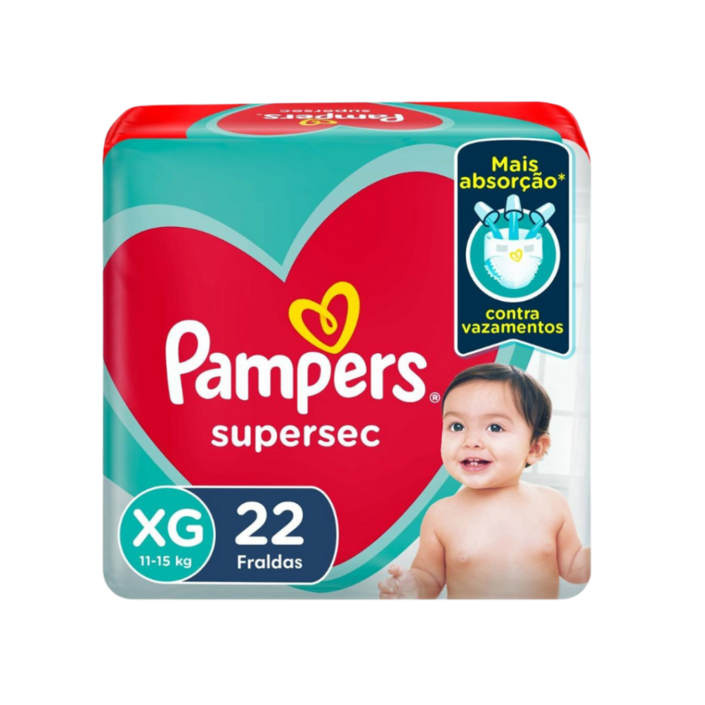 Fralda Pampers Supersec Pacotão - JN Fraldas