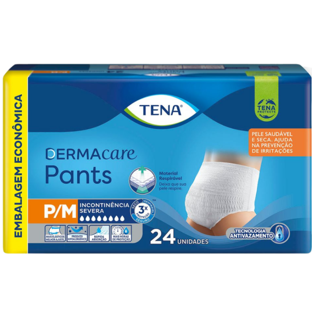 Roupa Íntima Tena Pants Dermacare Pacote C/24 Und – JN Fraldas