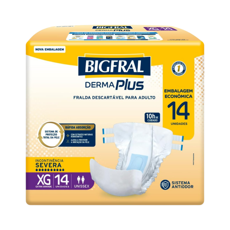 Fralda Adulto Bigfral Derma Plus Econômica – JN Fraldas