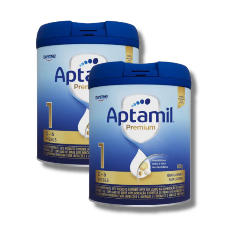 Fórmula Infantil Aptamil Premium 1 800gr Kit c/ 2 - JN Fraldas