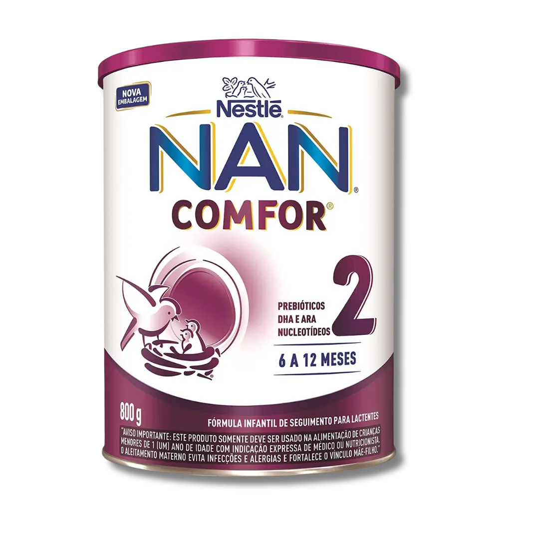 Fórmula Nestlé Nan Comfort 2 - Lata de 800gr - JN Fraldas