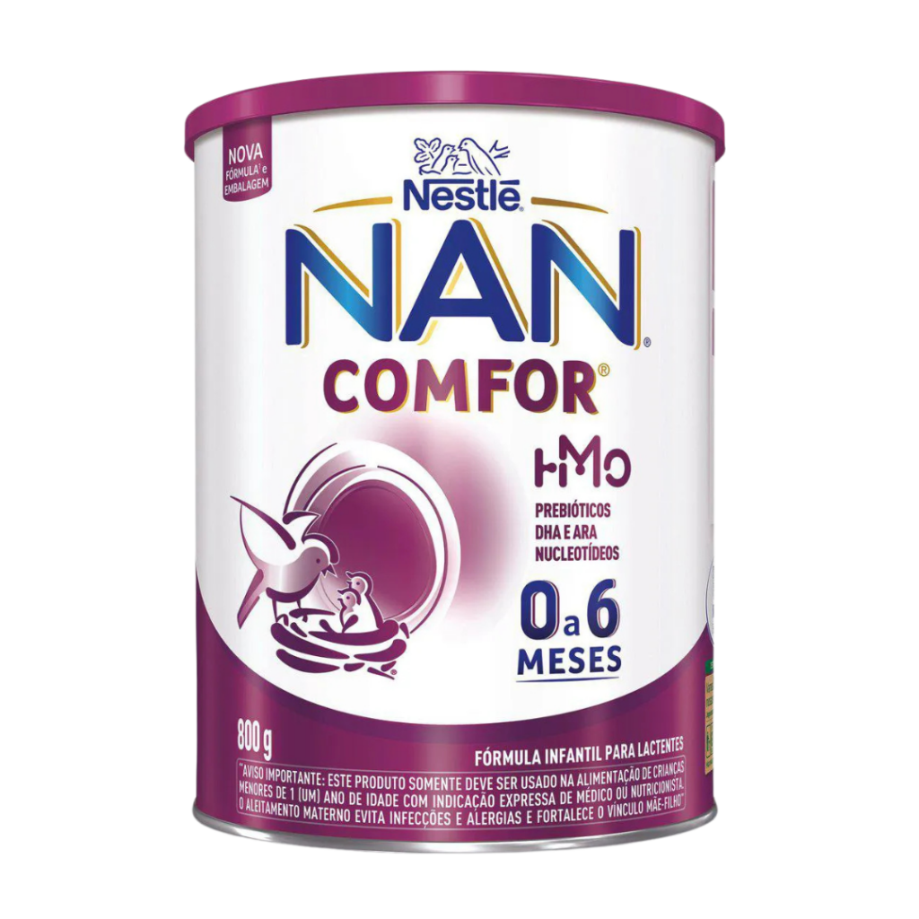 Fórmula Nestlé Nan Comfort 1 Lata de 800gr – JN Fraldas