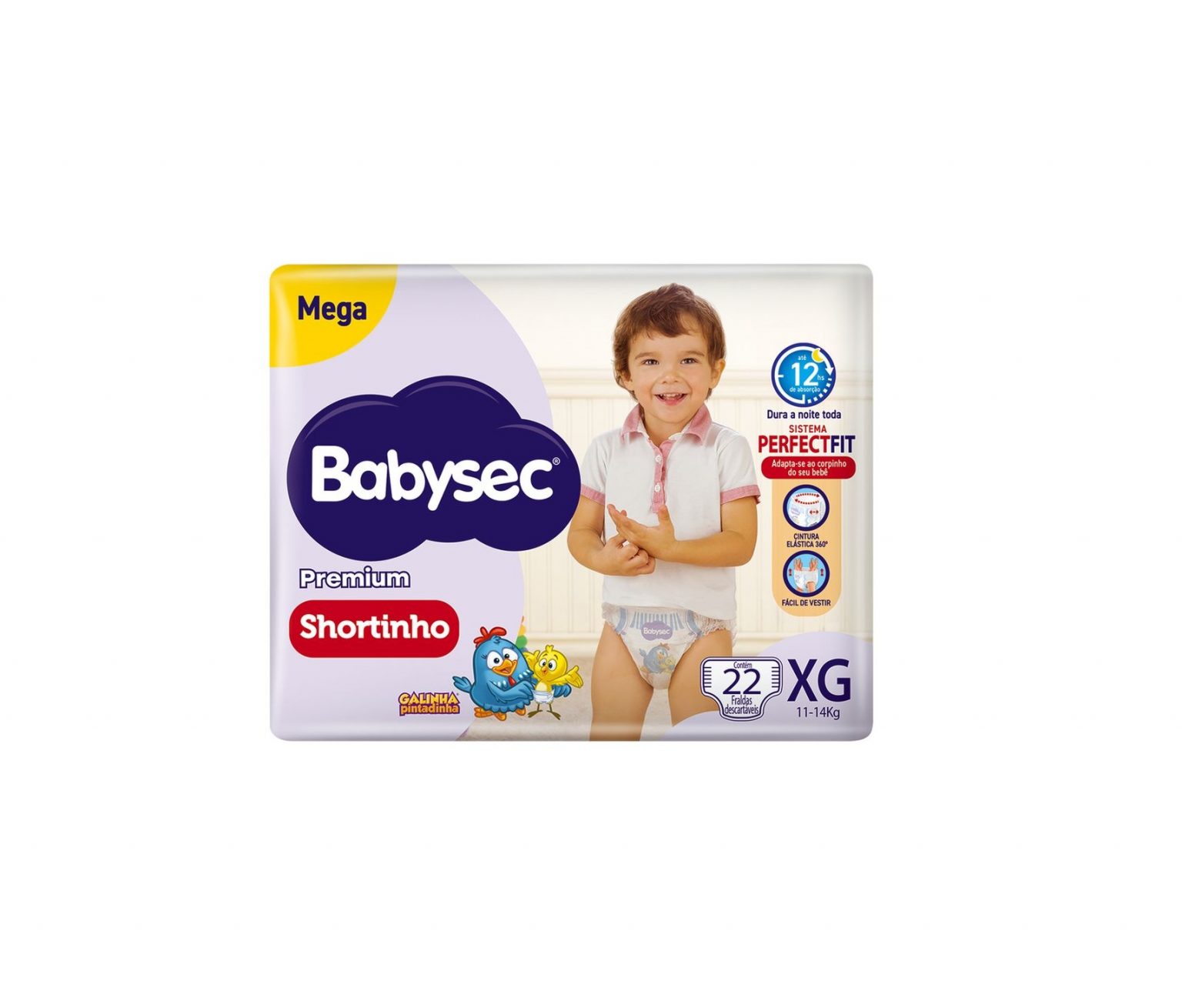 Fralda BabySec Premium Shortinho Mega – JN Fraldas